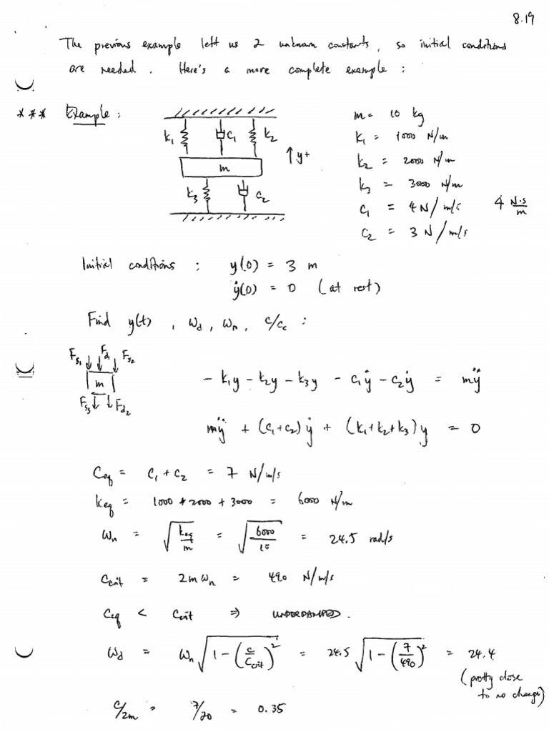 Extra Examples Vibrations v2 | PDF