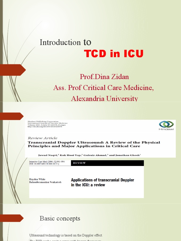 Overview of Transcranial Doppler in ICU | PDF