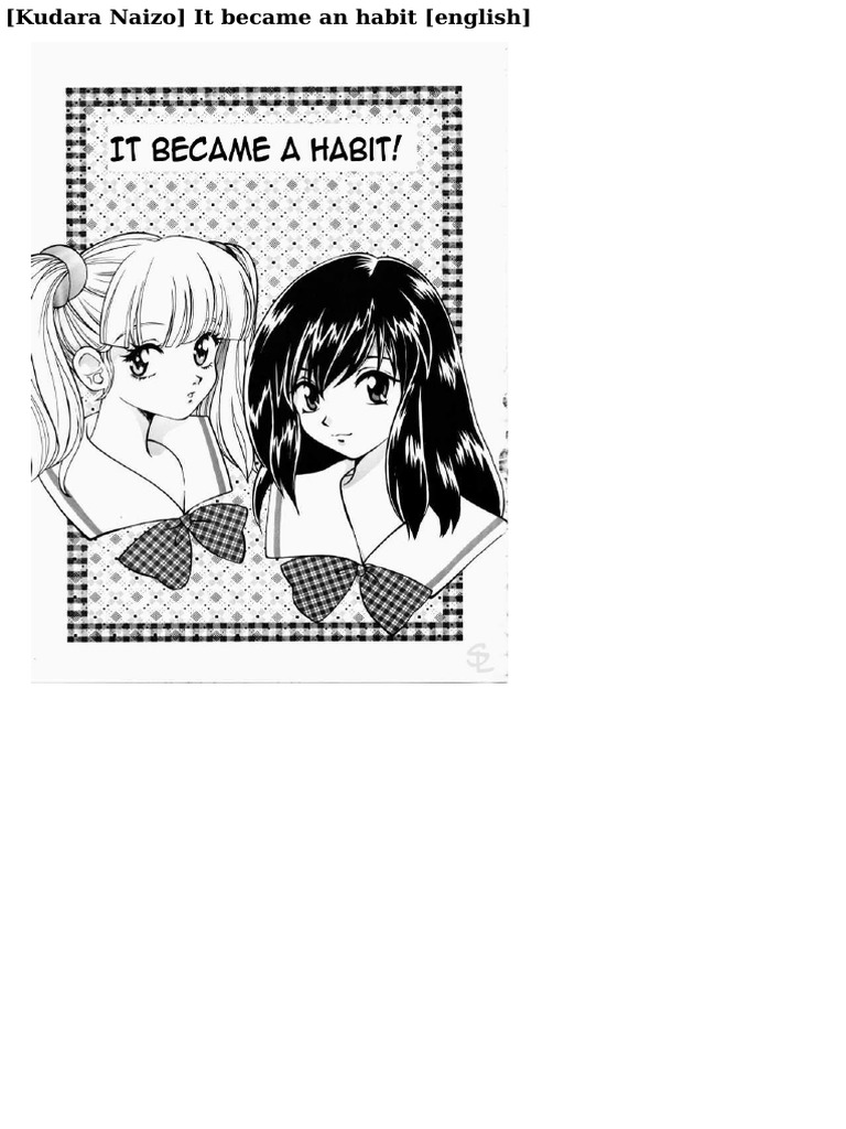 Kudara Naizo: It Became a Habit | PDF