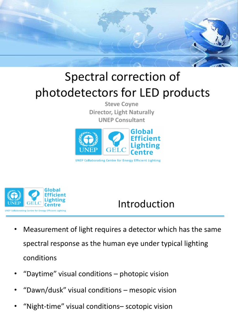 9 Spectral Correction of Photodetectors For LED Products | PDF | Light ...