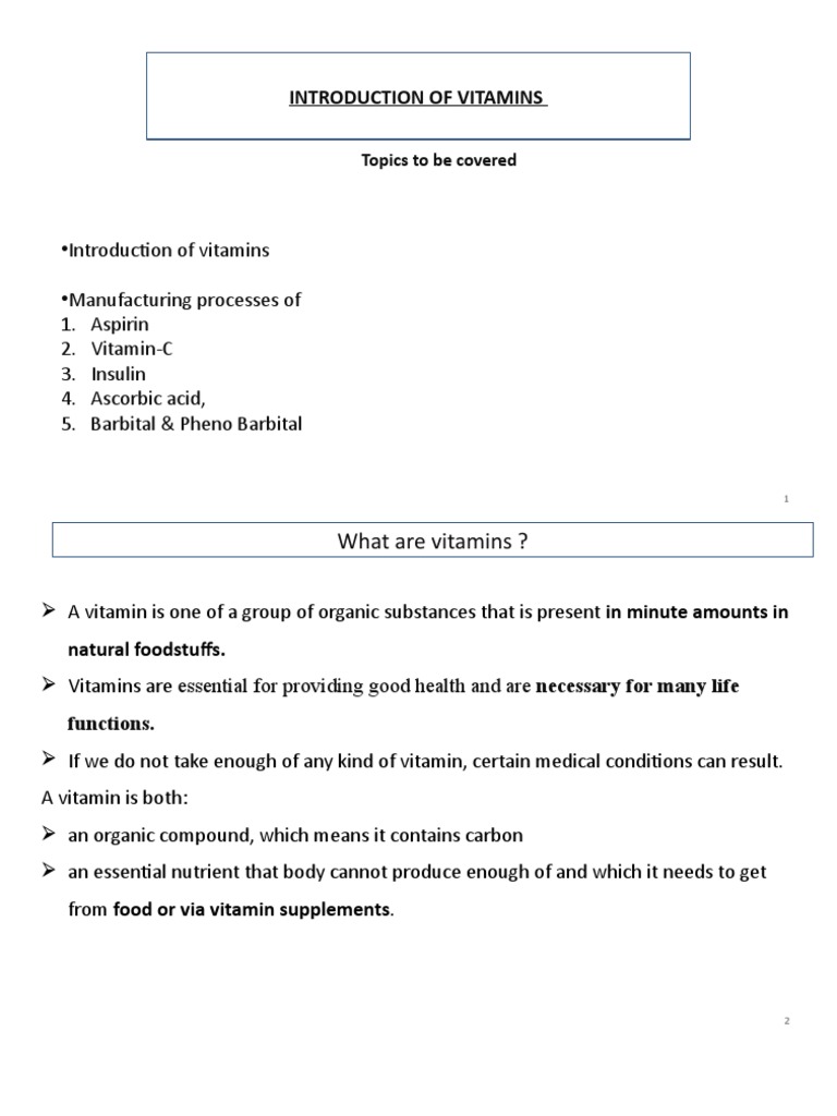 Overview of Vitamins and Their Types | PDF | Vitamin | Antioxidant