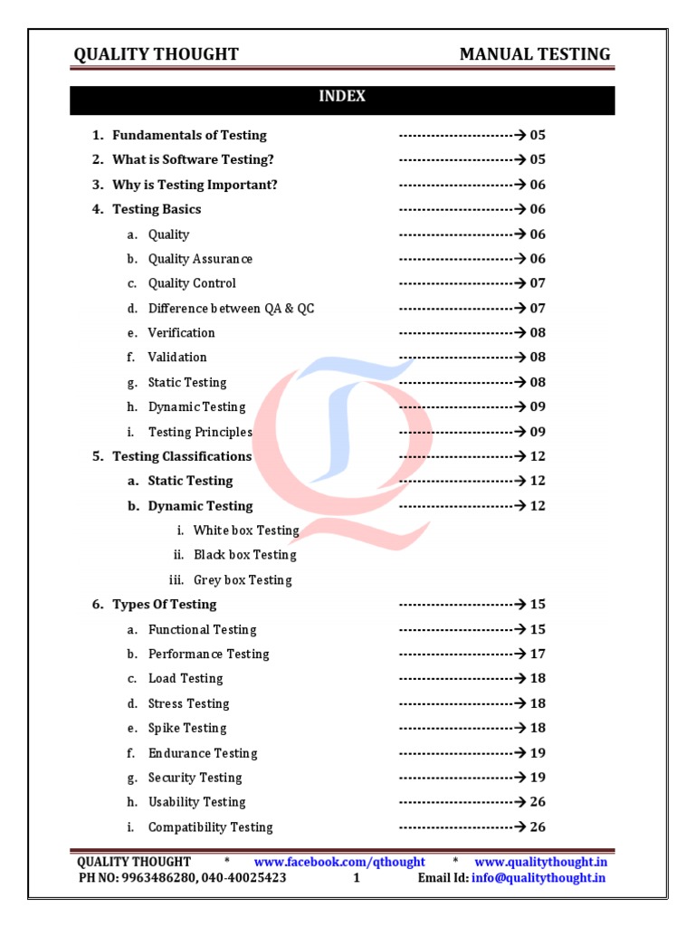 Functional Testing Material | PDF