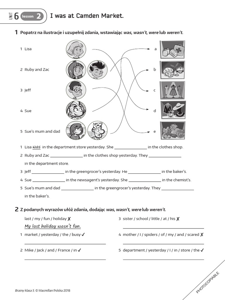 Brainy KL 5 TRF Unit 6 Lesson 2 | PDF
