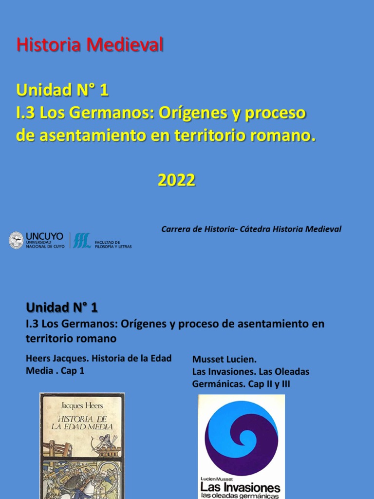 Orígenes y Asentamiento de los Germanos | PDF | Hunos | Pueblos germánicos