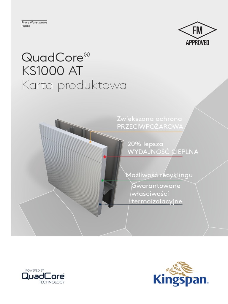 Kingspan KS1000 at QuadCore Karta Produktowa PL 202206 v4 | PDF