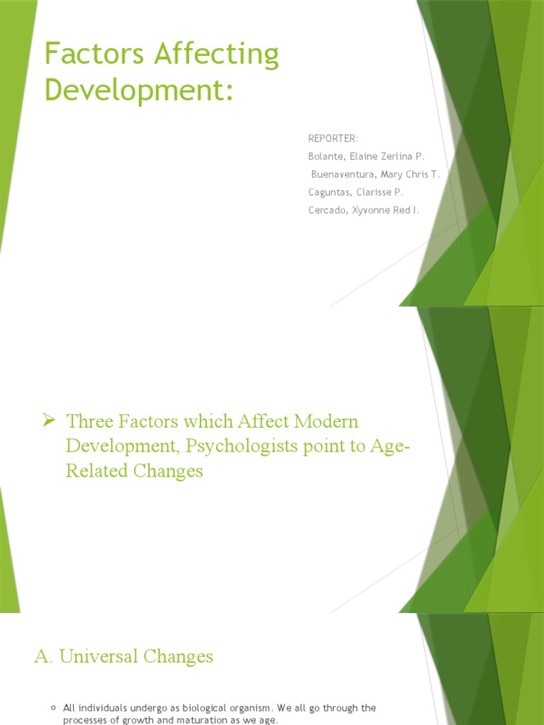 Factors Influencing Human Development | PDF | Ethology | Id