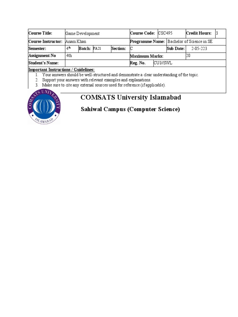 Algorithm Assignment Pdf