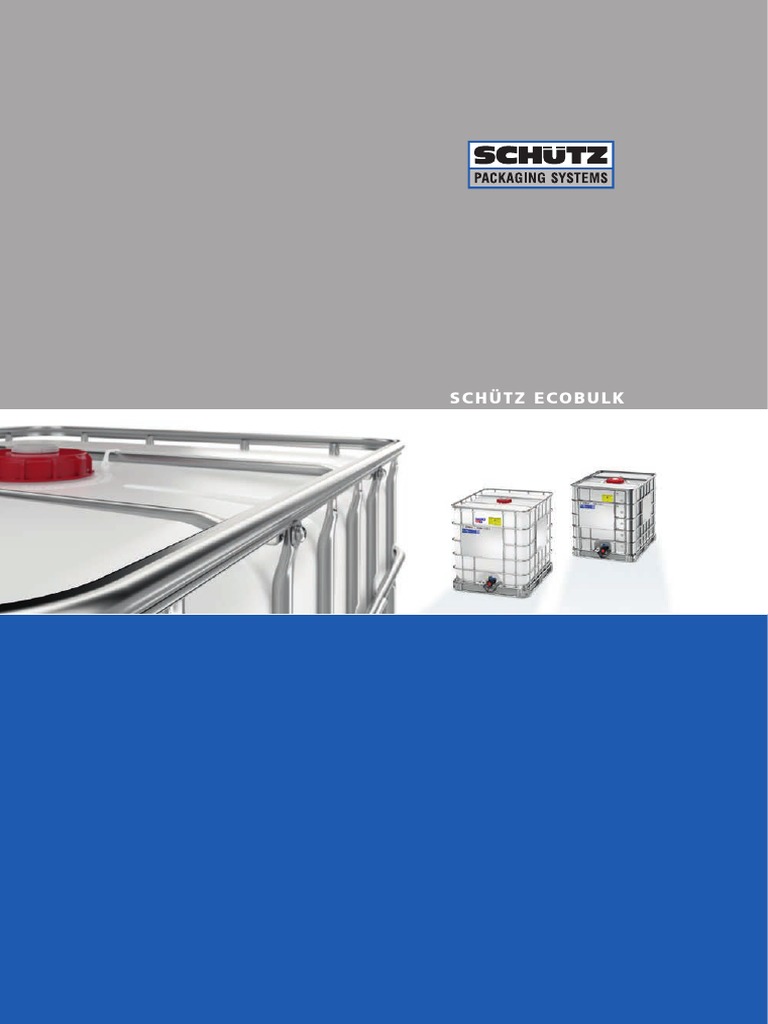 Brochure Schuetz Ecobulk Es | PDF | Calidad (comercial) | Reciclaje