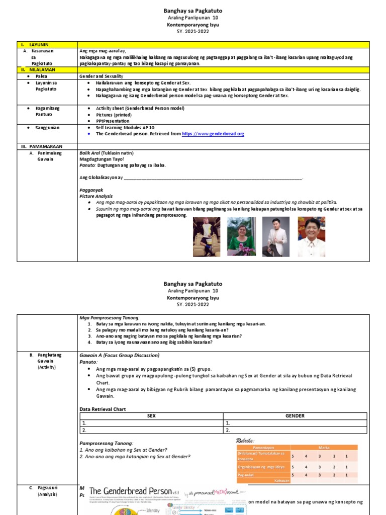 LESSON PLAN AP 10 3RD Quarter | PDF