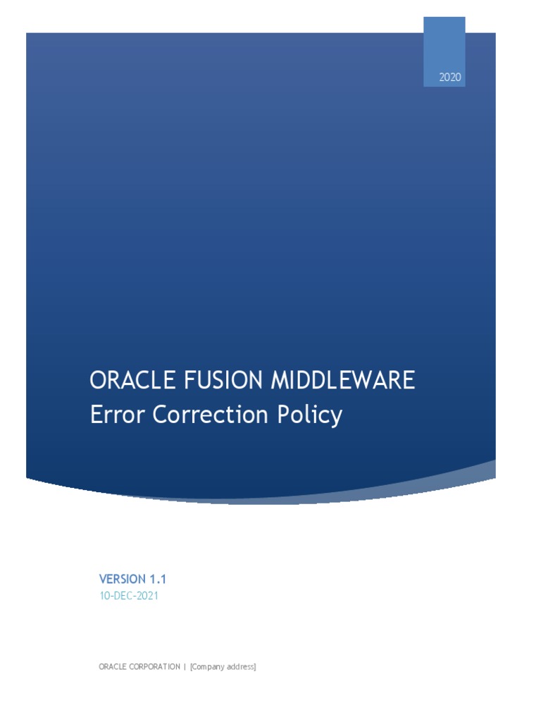 Error Correction Policy v30 Modified LayOut2.8-1 | PDF | Software Bug ...