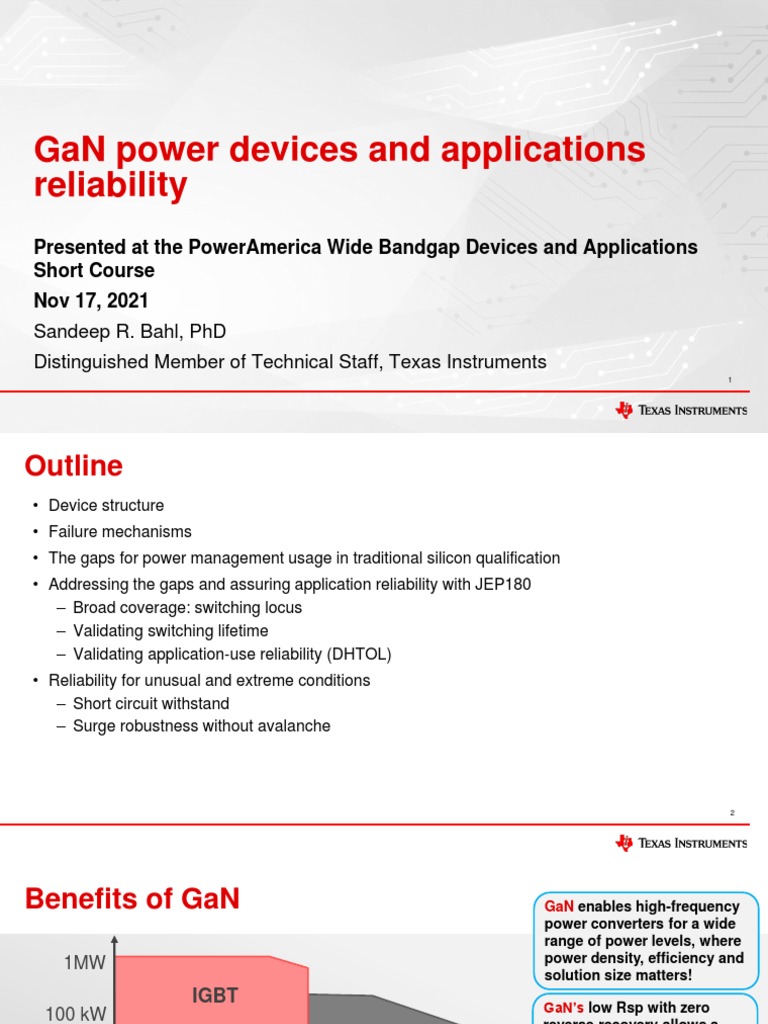 GaN Power Devices: Reliability Insights | PDF | Computers