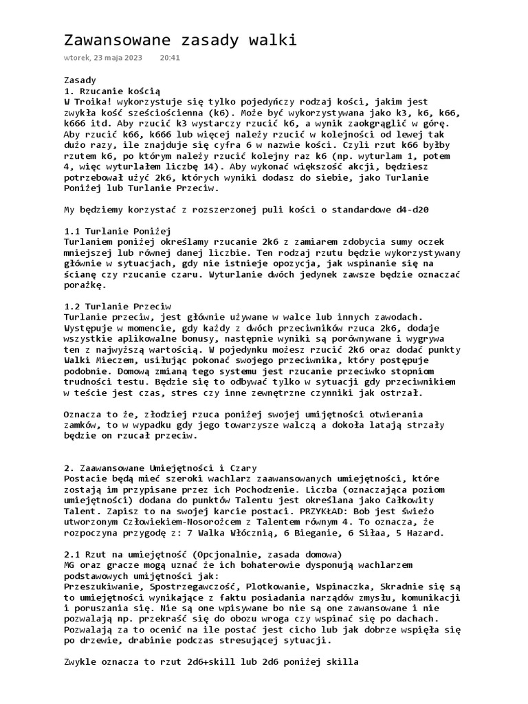 Zasady Domowe Beta | PDF