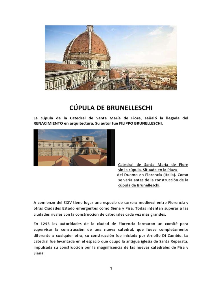 Cúpula de Brunelleschi | PDF