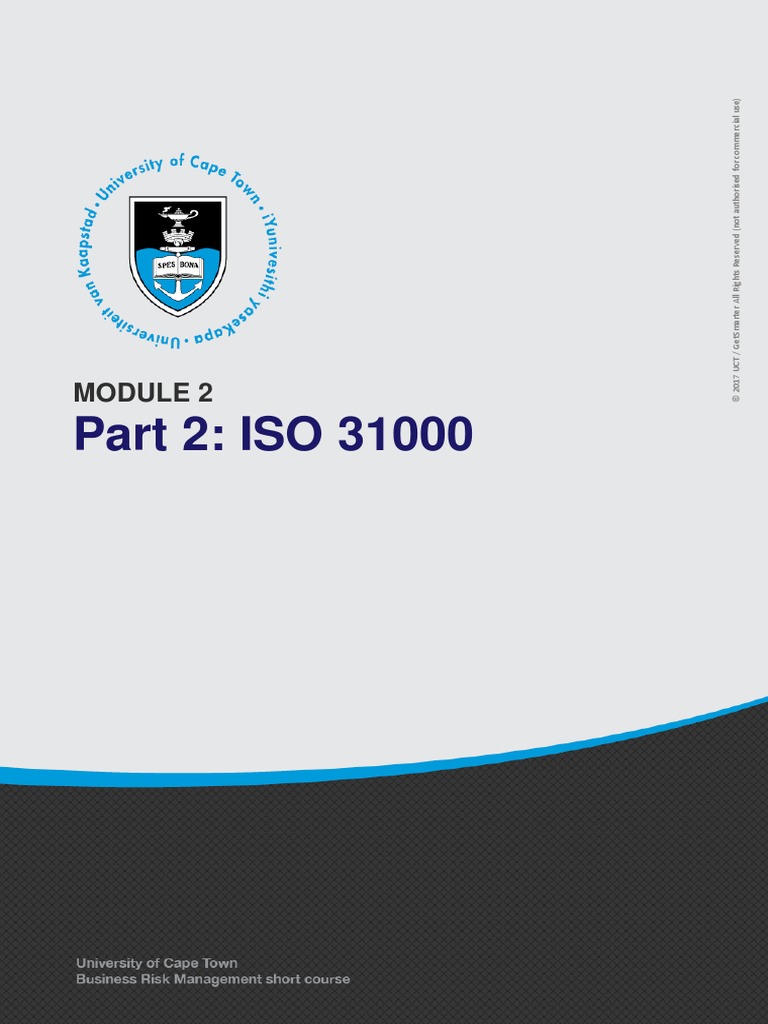 UCT RM Module 2 - Notes (Part 2) | PDF | Risk | Risk Management