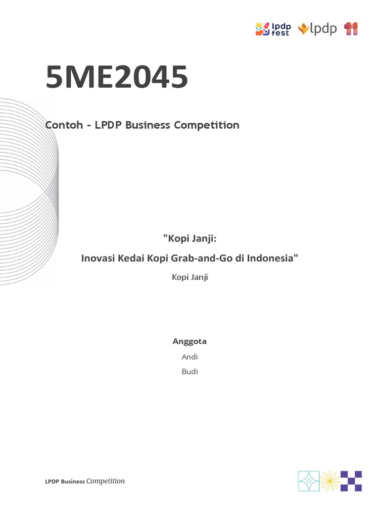 Contoh Proposal BIP - LPDP BC | PDF