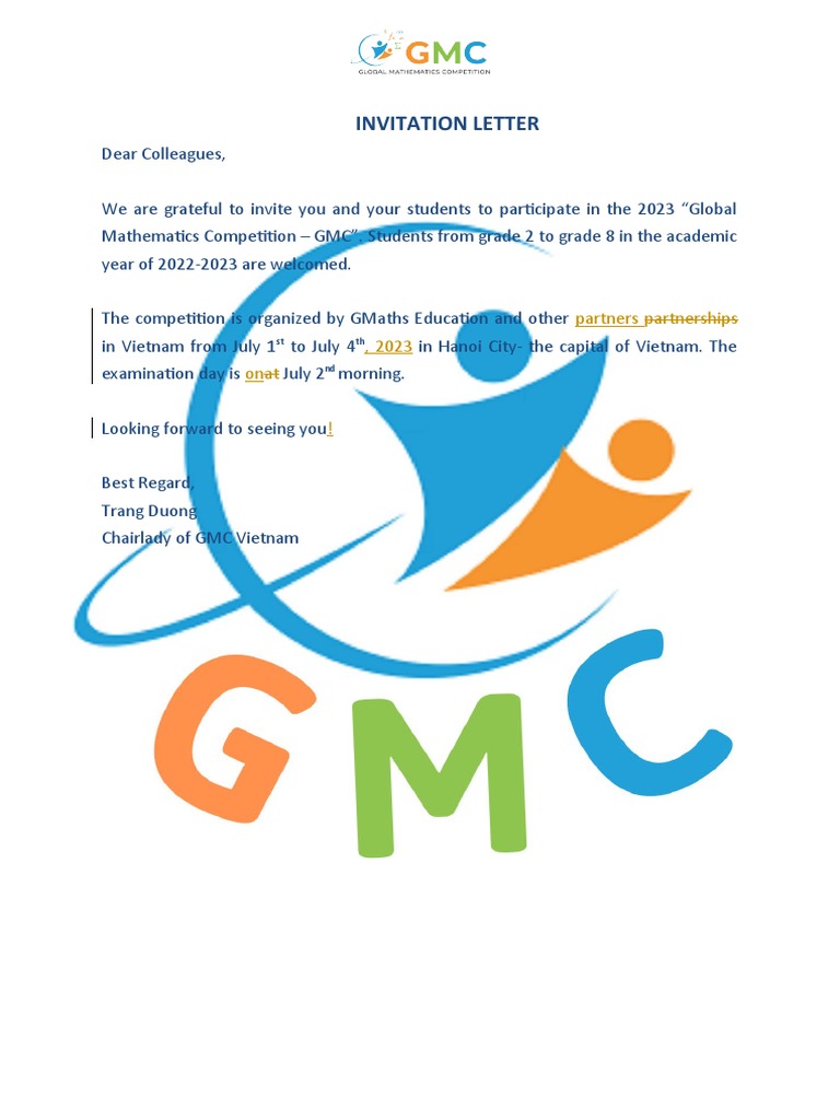 Global Mathematics Competition 2023 | PDF