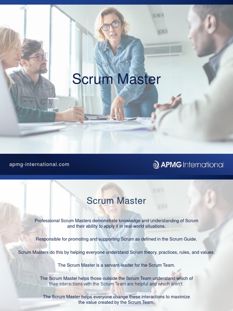 The Scrum Master Role | PDF | Scrum (Software Development) | Business