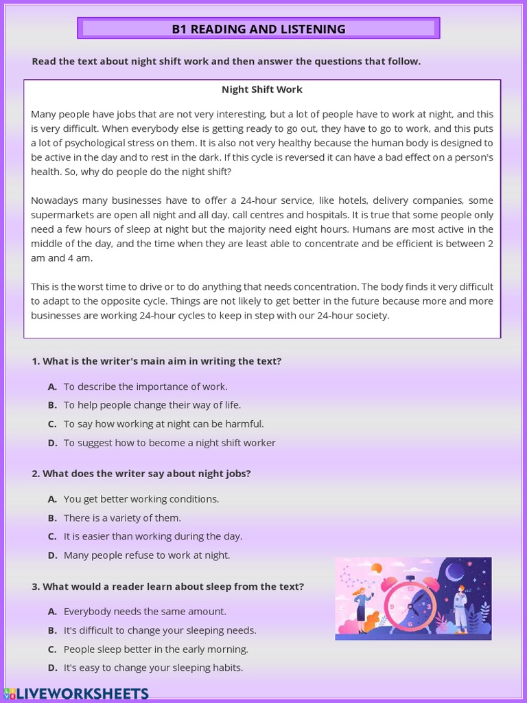 Night Shift Work | Download Free PDF | Shift Work | Sleep