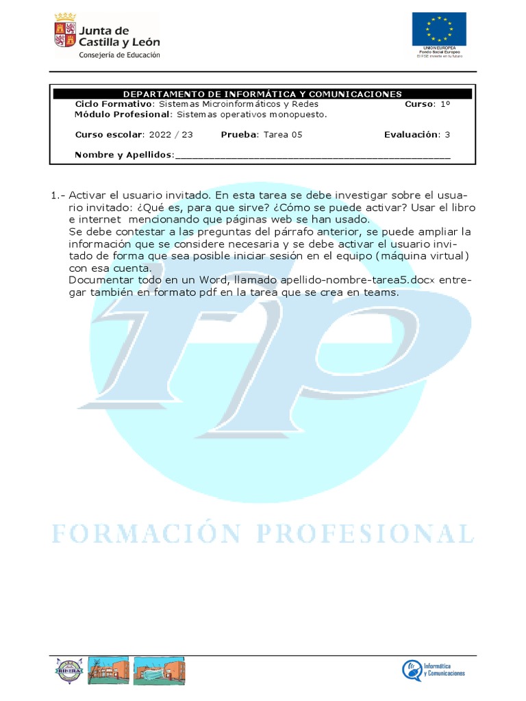 SOM Tarea5 | PDF | Ciencias de la Computación | Informática