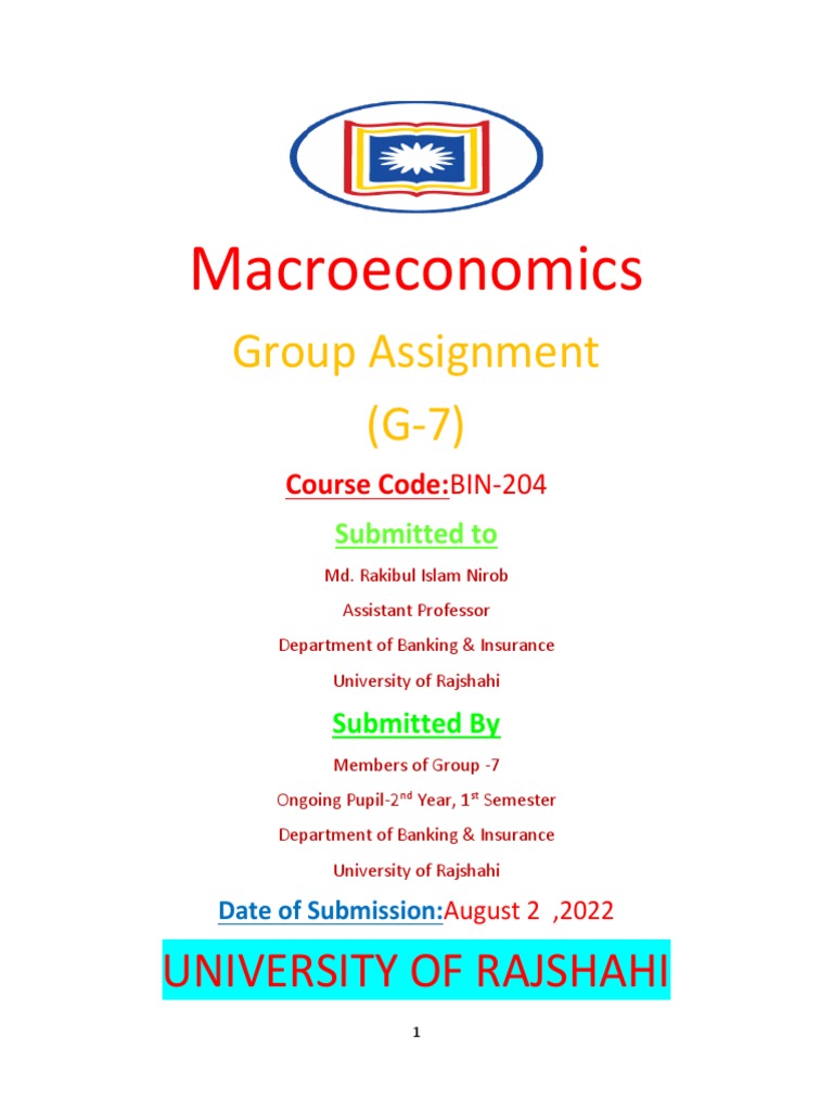 Macroeconomics Group Assignment | PDF