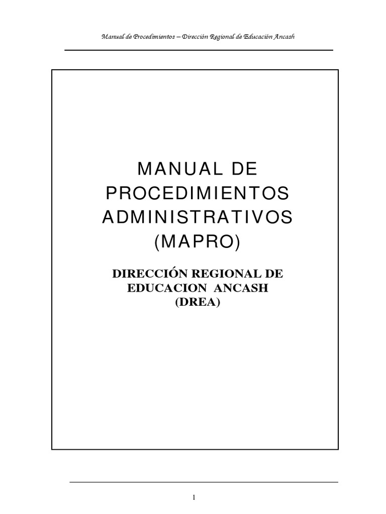 Manual de Procedimientos Administrativos - Drea | Descargar gratis PDF | Demanda judicial ...