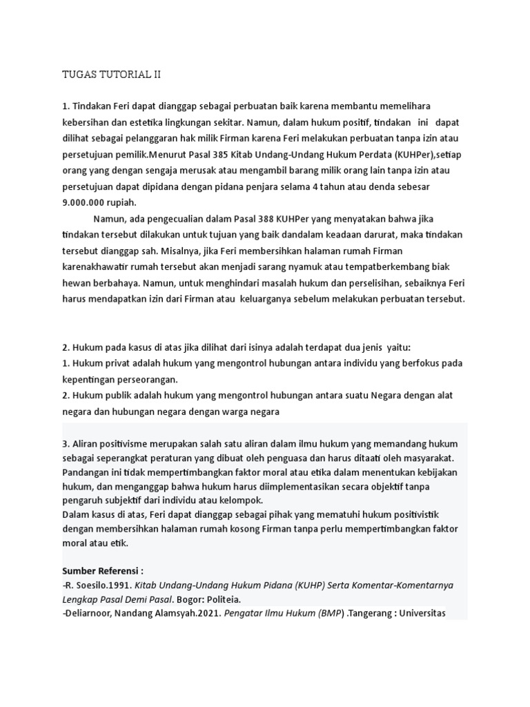 Tugas Tutorial Ii Pih | PDF