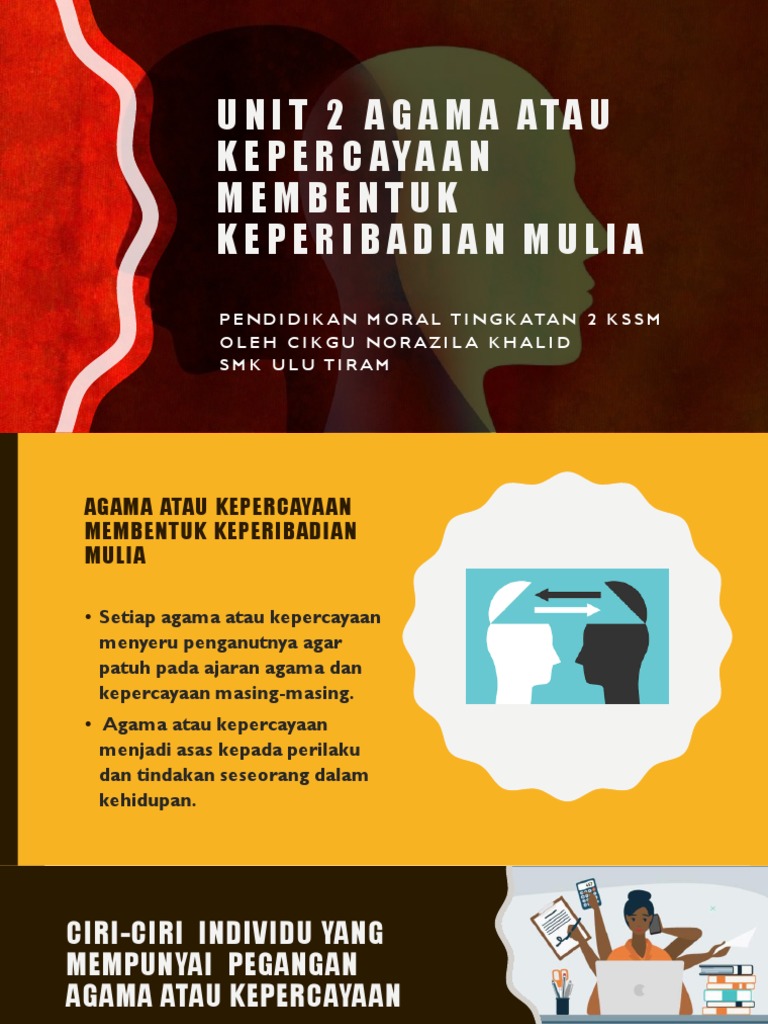 PM T2 KSSM Unit 2 Agama Atau Kepercayaan Membentuk Keperibadian | PDF