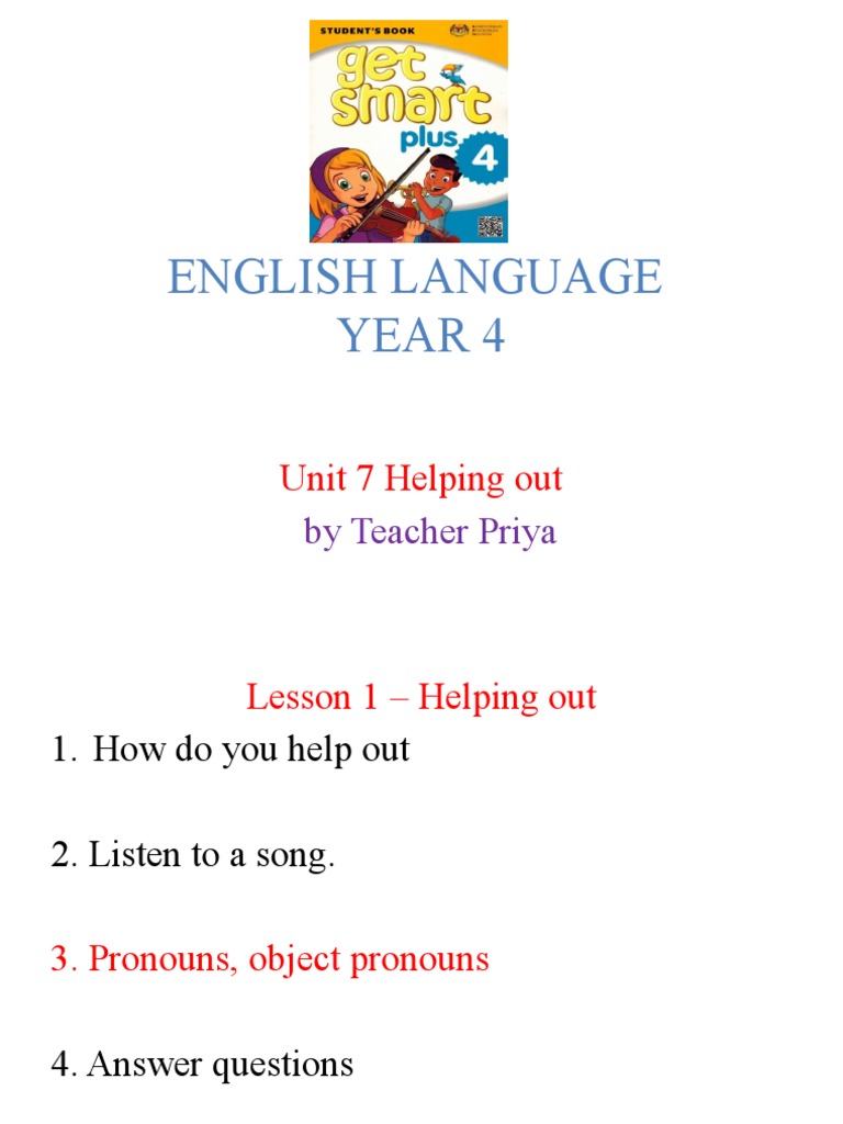 Helping Out1 - Pronouns | PDF | Linguistics | Syntax