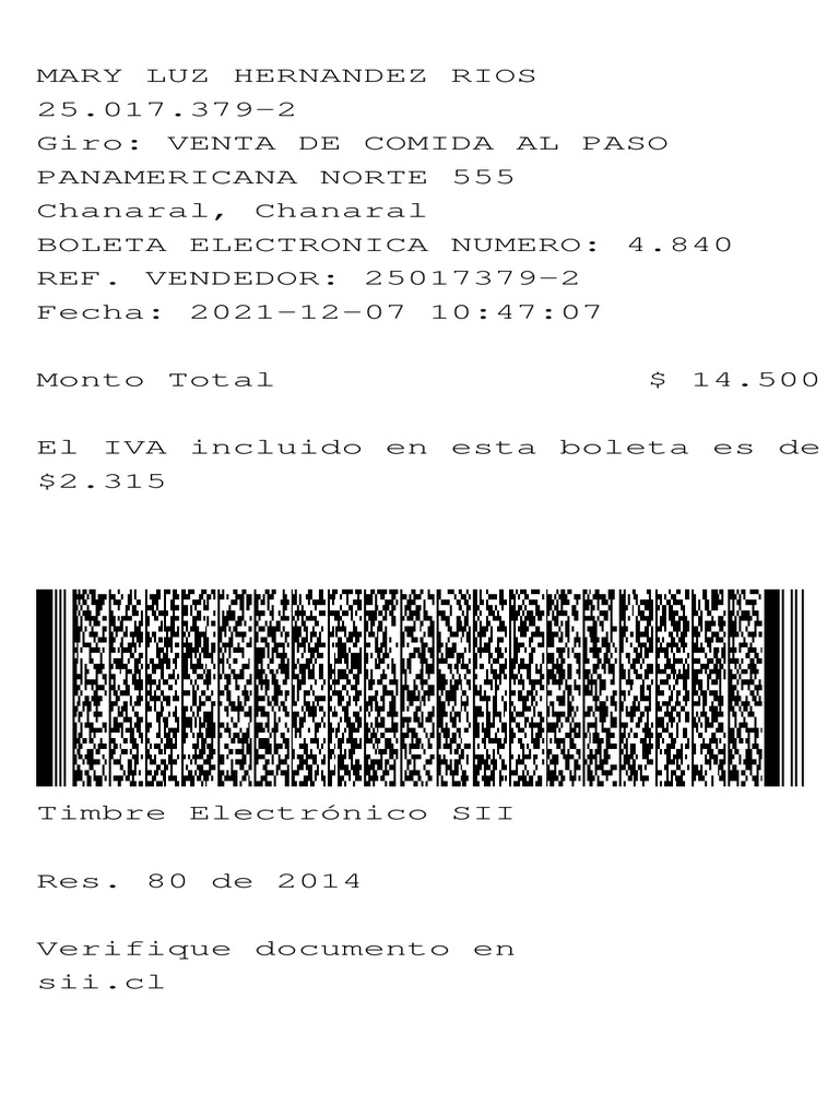 Boleta Electrónica de Venta Comida | PDF | Cocina, comidas y vino | Derecho