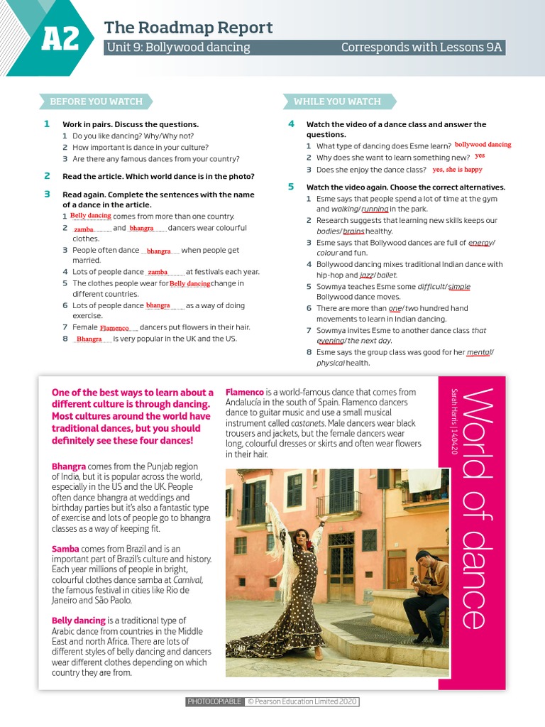 ROADMAP Report A2 Worksheet Unit | PDF