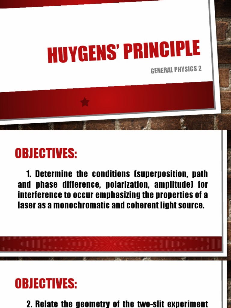 Huygens Principle Pdf