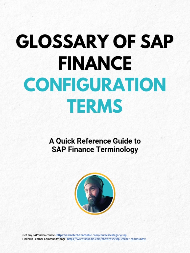 Glossary of SAP Finance Configuration Terms | PDF | Taxes | Depreciation