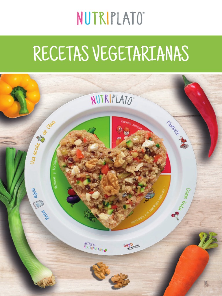 Recetario Nutriplato Vegetariano | PDF | ensalada | Aceite de oliva