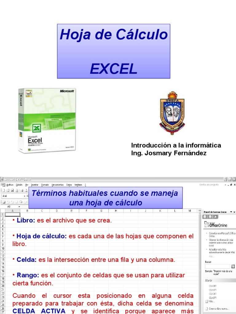 Curso Hoja de Cálculo EXCEL Introducción A La Informática | Descargar gratis PDF | Hoja de ...