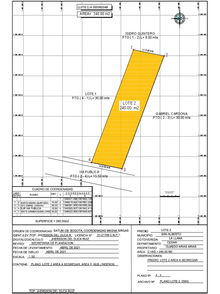Loteo Maria N Arias Lote 2 Pdf