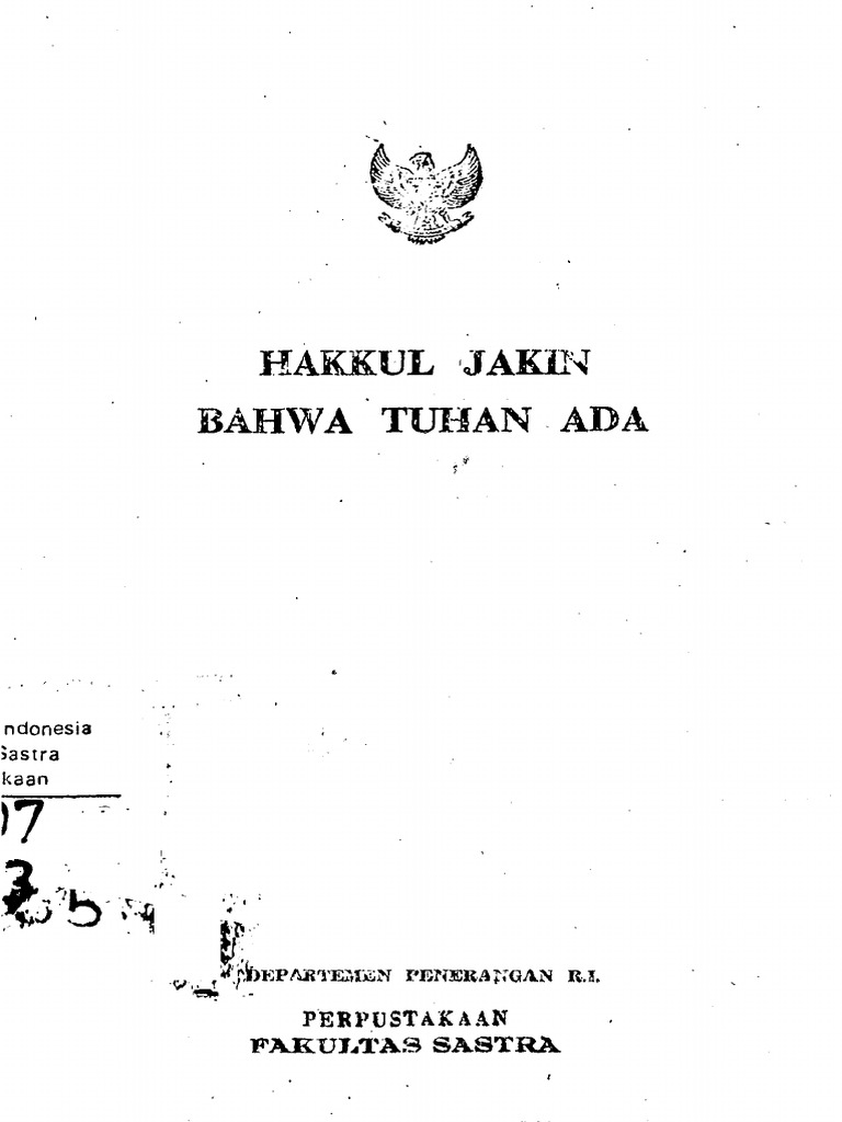 Hakkul Jakin Bahwa Tuhan Ada | PDF