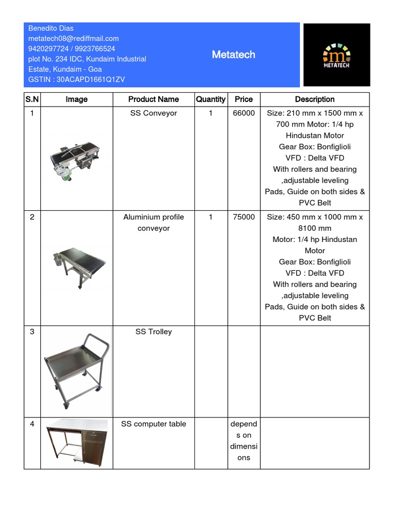 Metatech Catalogue | PDF | Procedural Knowledge | Materials