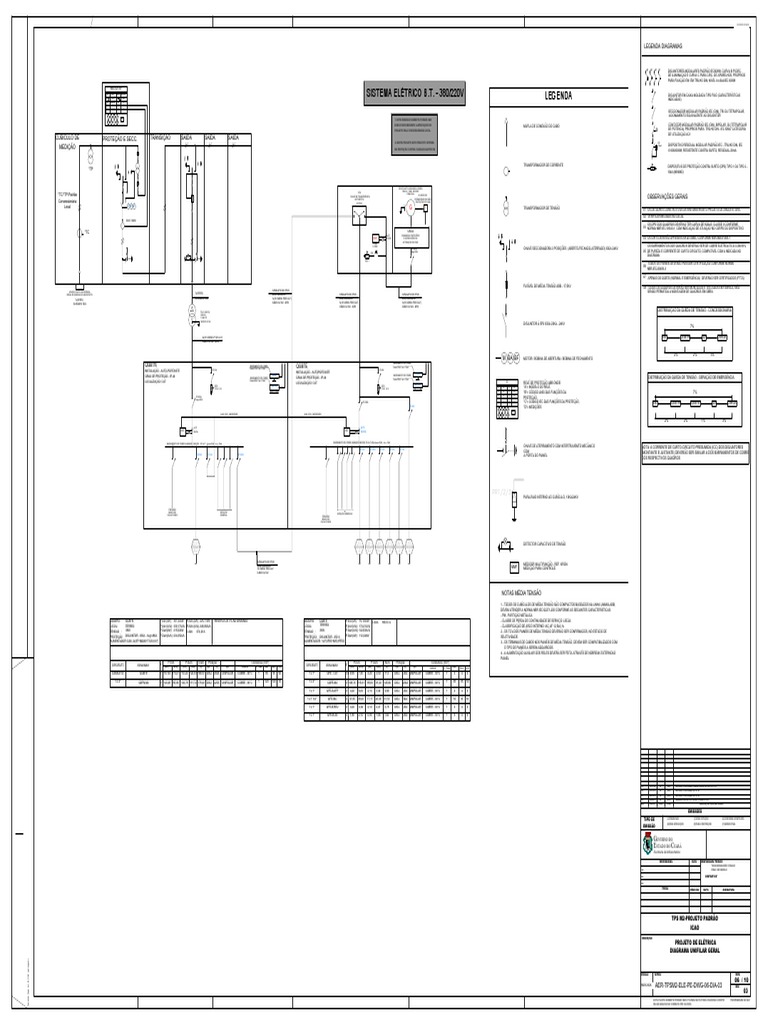 Aer Tpsm2 Ele Pe DWG 06 Dia 03 Layout1 | PDF | Ciência de Materiais | Energia elétrica