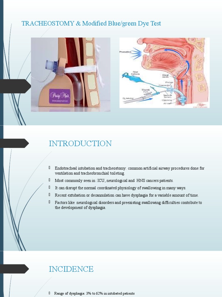 Tracheostomy and Intubation Related Dysphagia | PDF | Respiratory ...
