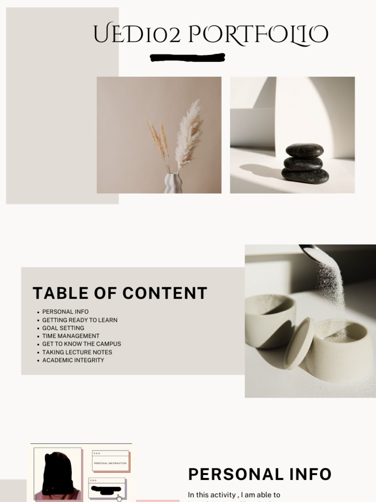 UED102 E-Portfolio Example | PDF | Career & Growth
