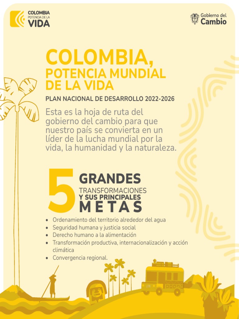 Infografía Metas Del PND 2022 - 2026 | PDF | Colombia | Economias