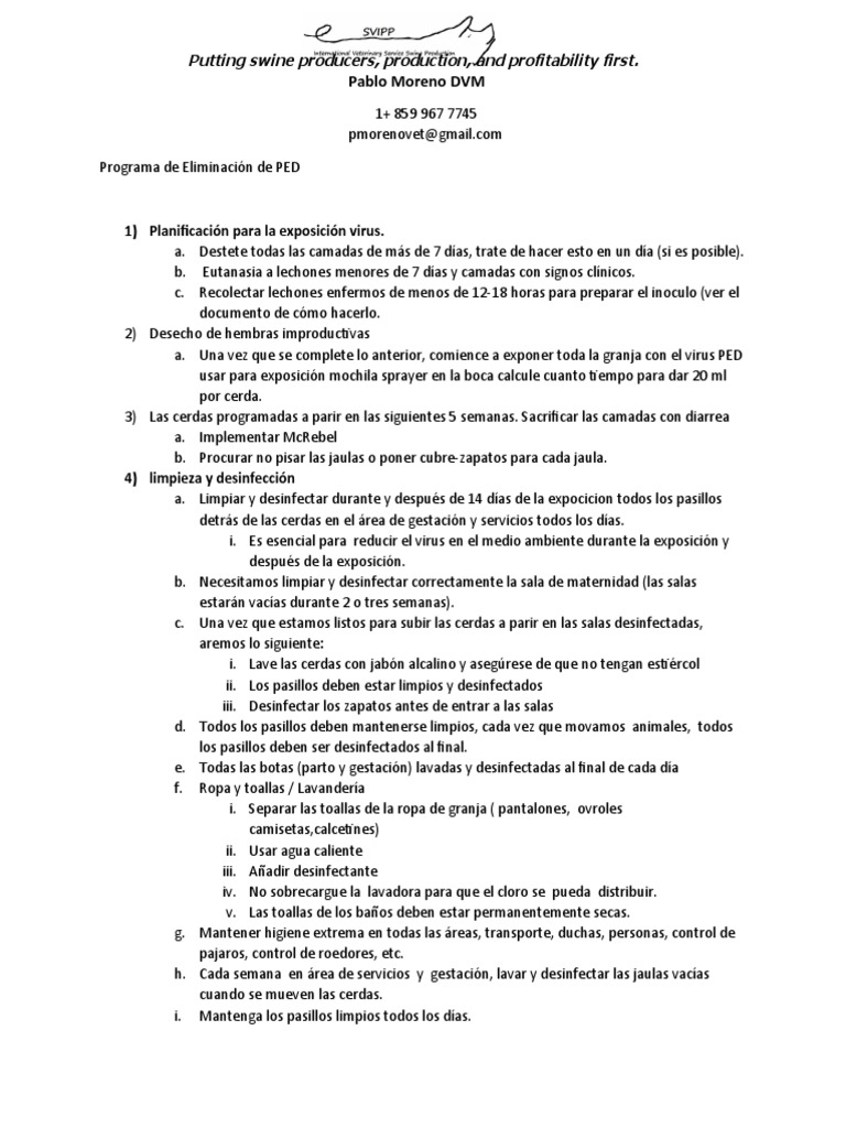 Protocolo-Eliminacion de PED-DP | PDF | Ciencias de la Salud | Especialidades Medicas