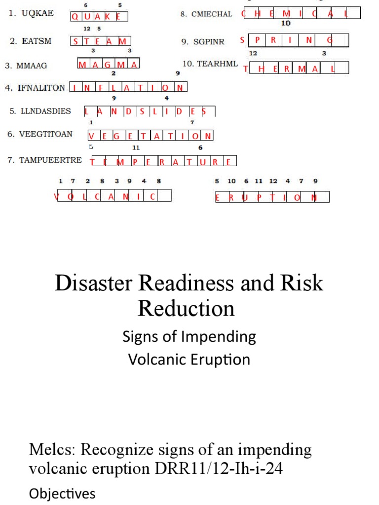 Signs of Volcanic Eruption Risks | PDF | Volcano | Types Of Volcanic ...