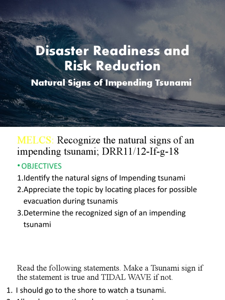 12 Natural Sign of Impending Tsunami | PDF | Tsunami | Earthquakes