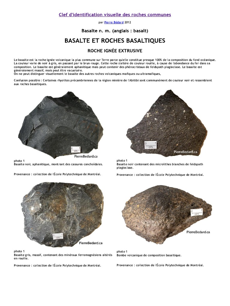 Basalte - Identification Des Roches | PDF