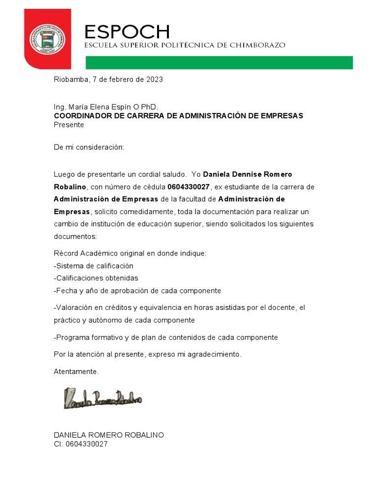 Solicitud De Documentación Académica Pdf Finanzas Y Dinero 3001