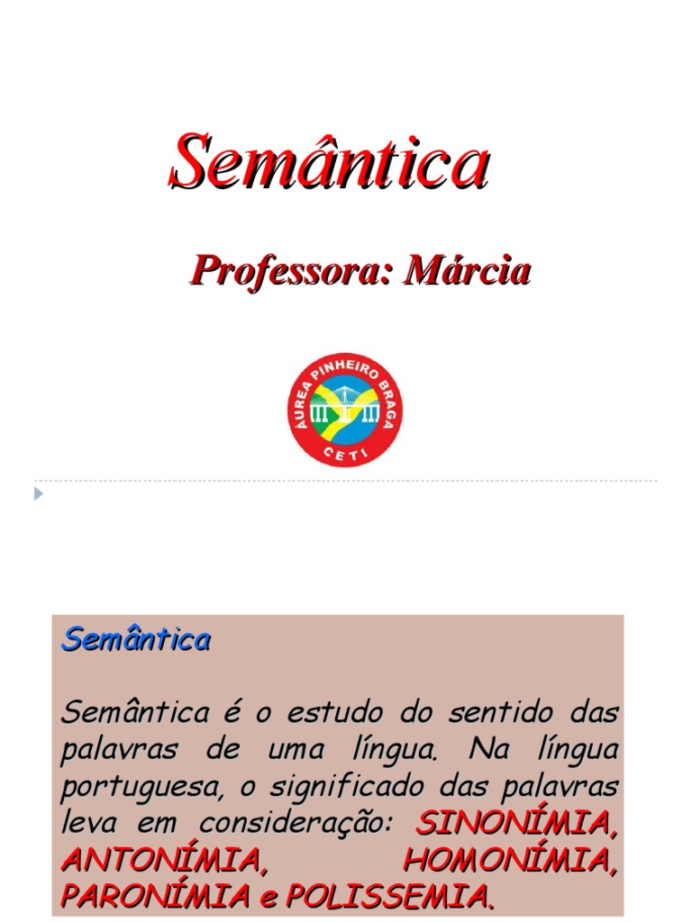 02 Semantica | PDF | Semântica