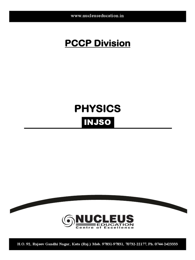 INJSO Physics | PDF | Significant Figures | Euclidean Vector