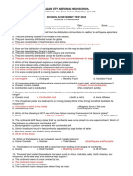Grade 10 Science Pre-Test Questions | PDF | Plate Tectonics ...