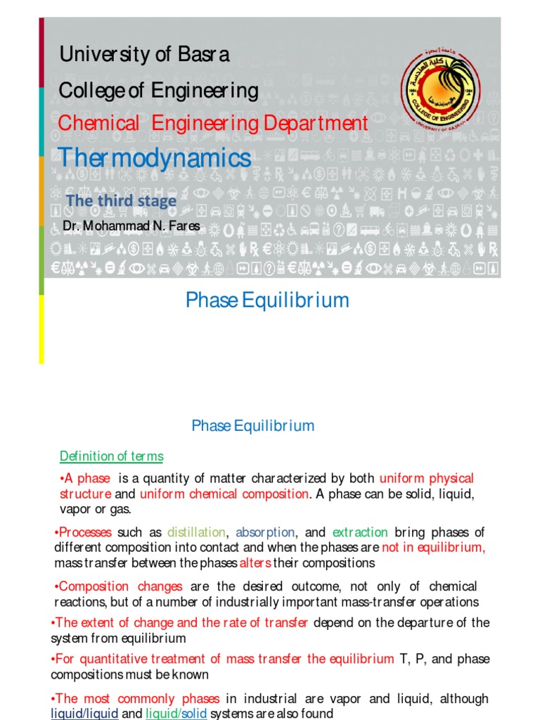 ثرمو محاضرة 3 مرحلة 3 | PDF | Phase (Matter) | Thermodynamic Equilibrium